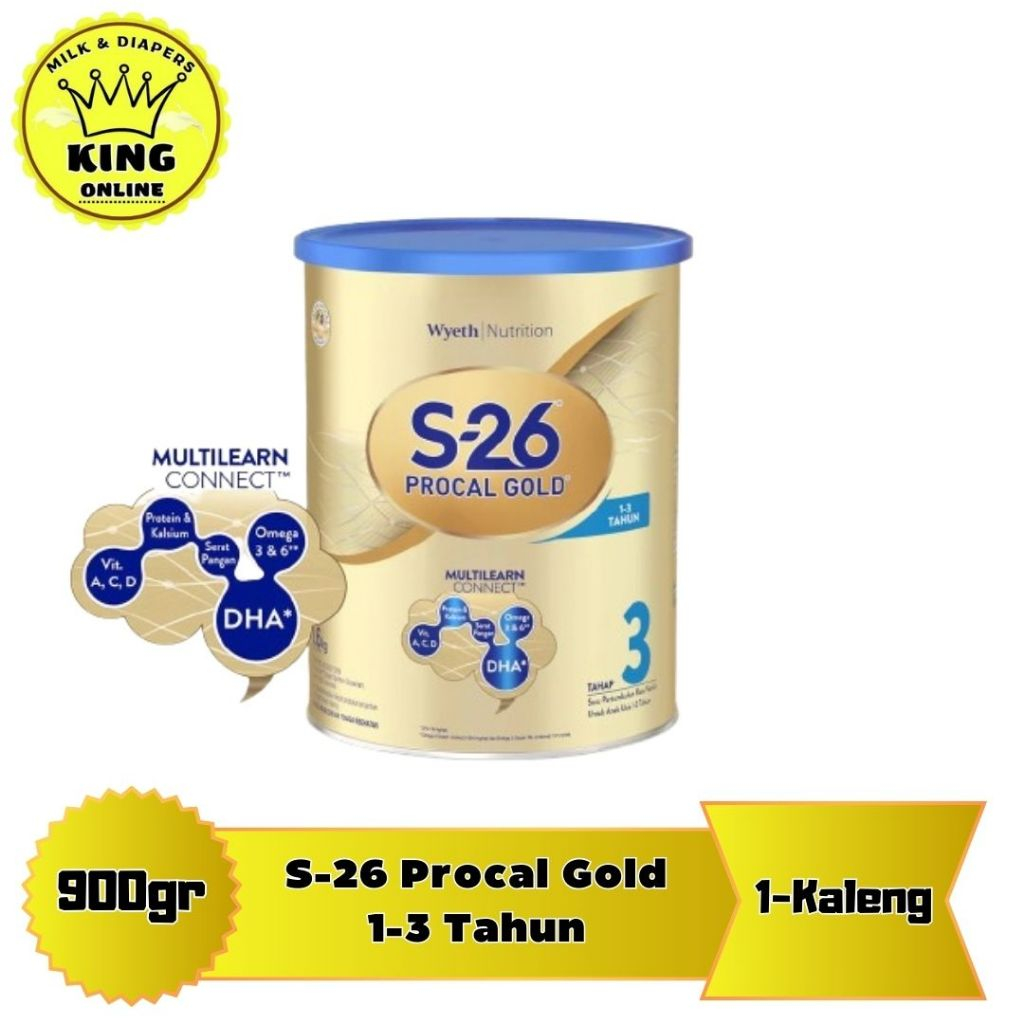 Jual S-26 Procal Gold Tahap 3 Usia 1-3 Tahun Rasa Kaleng 900gr/king ...