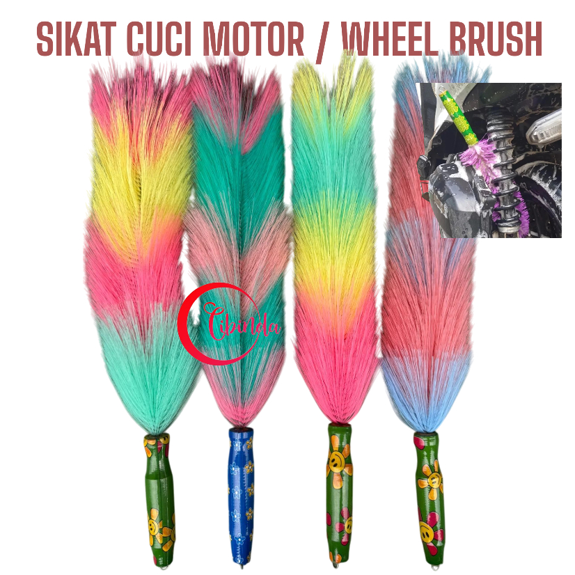 Jual SIKAT CUCI MOTOR DAN MOBIL WHEEL BRUSH | Shopee Indonesia