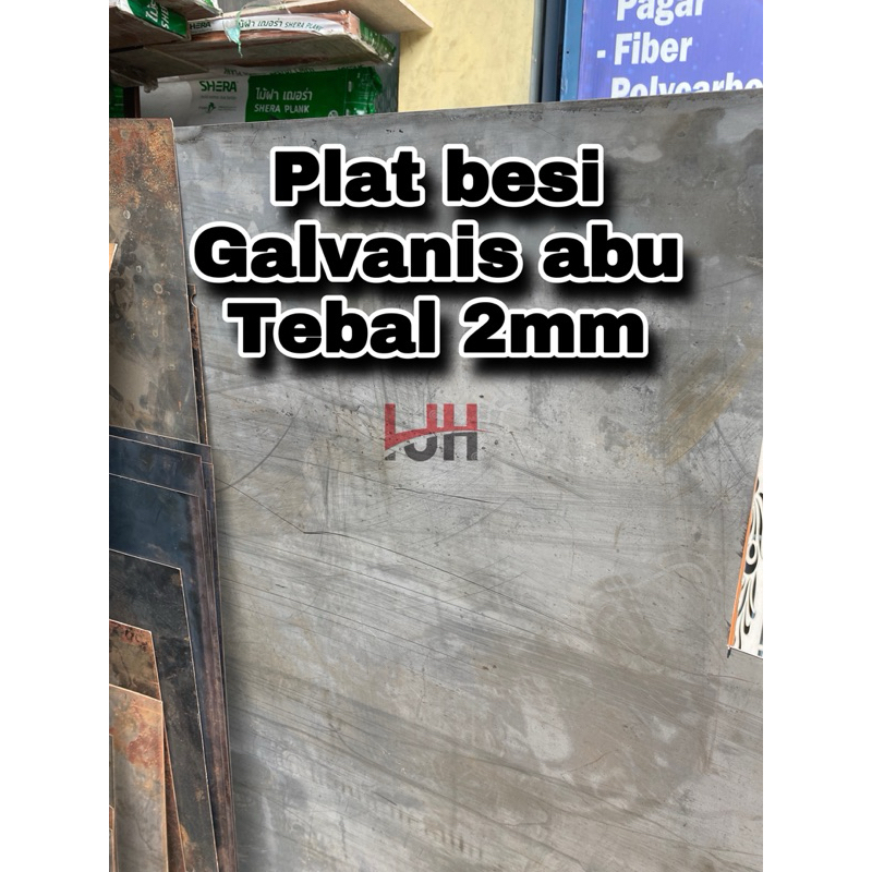 Jual Plat besi galvanis tebal 2mm plat eser hitam plat polos galvanis abu , ukuran mulai ...