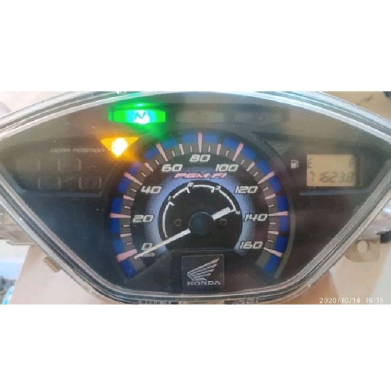 Jual speedometer honda supra x 125 fi injeksi original copotan tahun ...