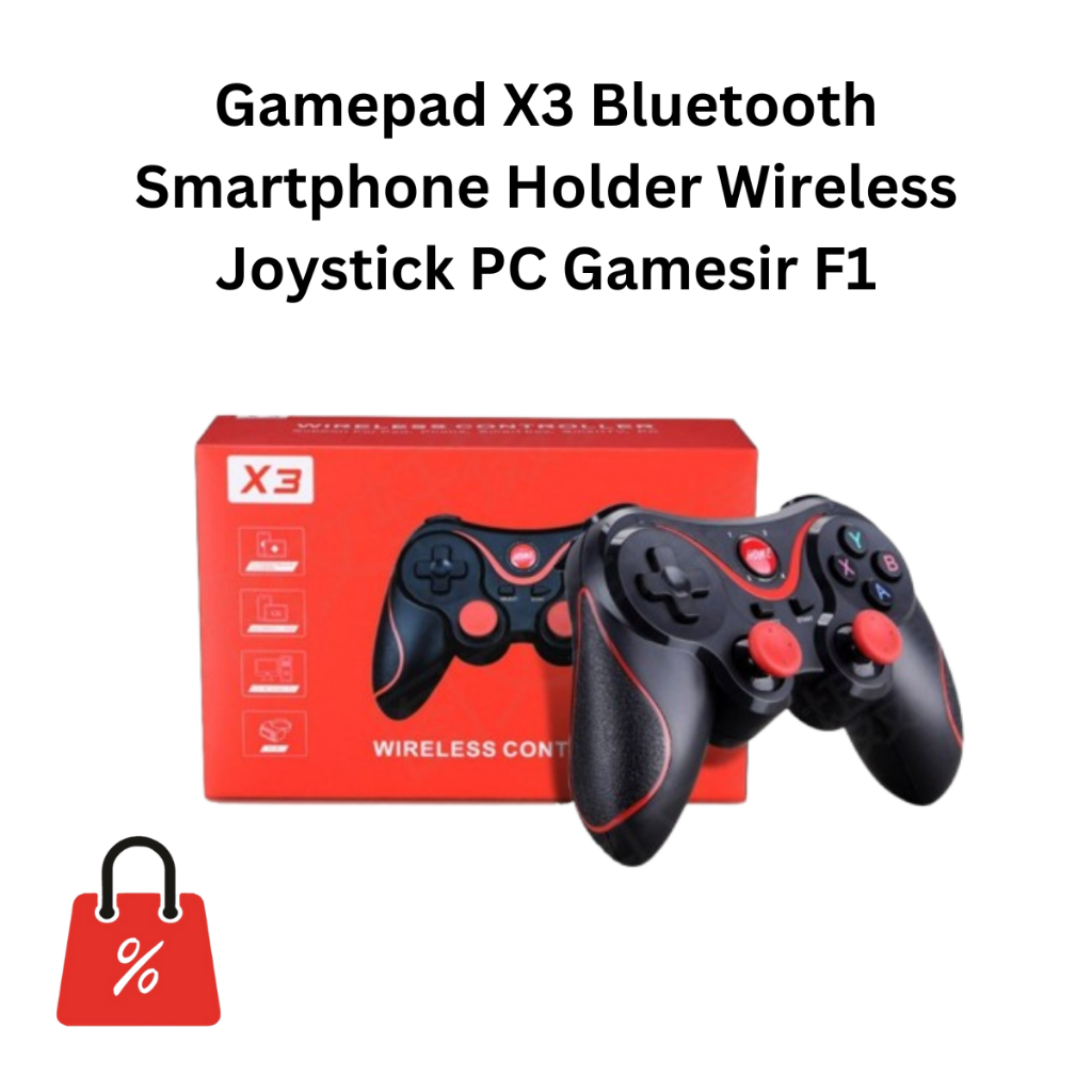 Jual Gamepad X3 Bluetooth Smartphone Holder Wireless Joystick PC Gamesir F1 | Shopee Indonesia