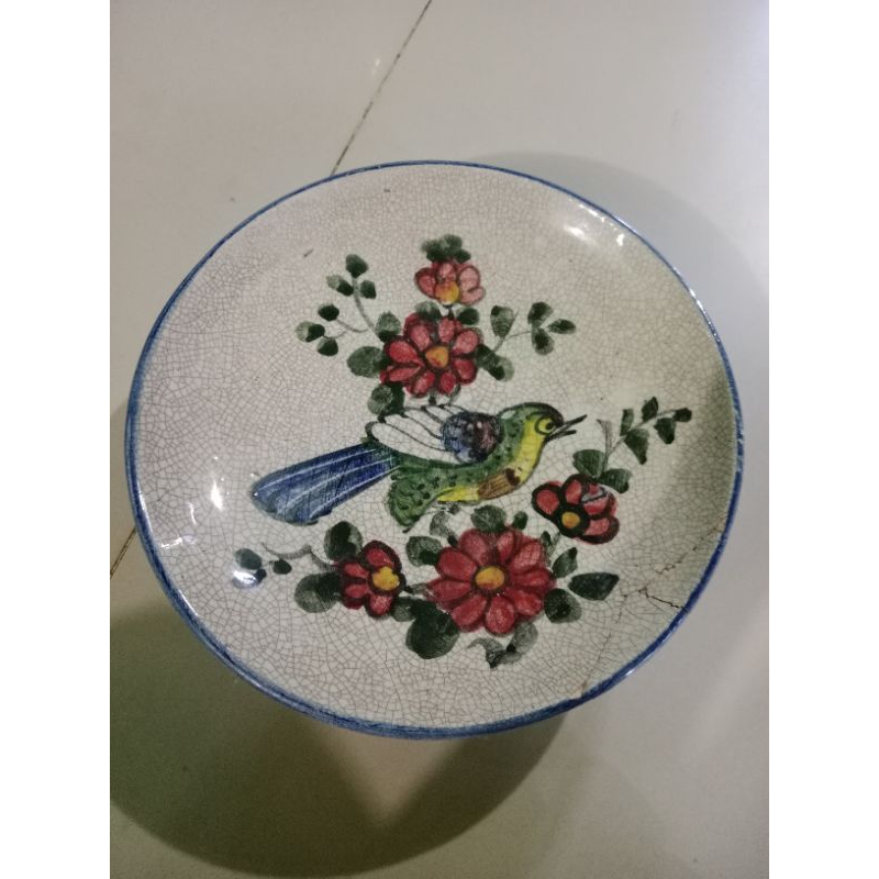 Jual Piring kuno china keramik motif burung dia.22 cm | Shopee Indonesia