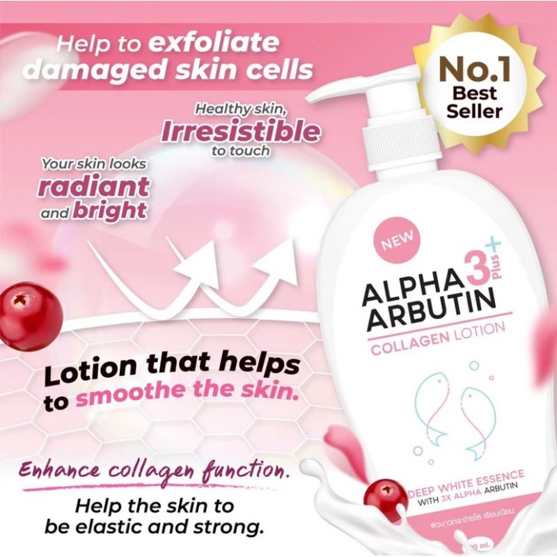 Jual Precious Skin Thailand Alpha Arbutin 3 Plus Collagen Whitening Lotion / Handbody Pemutih ...