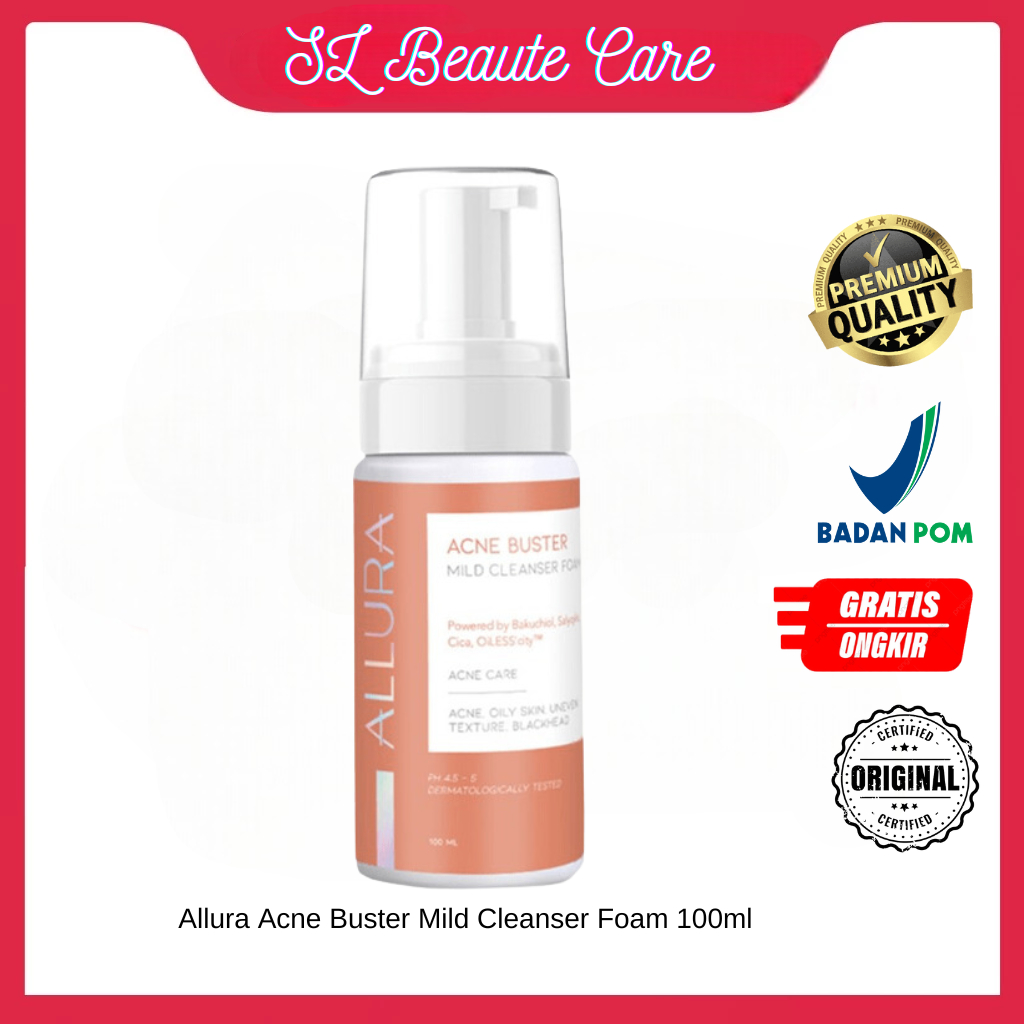 Jual Allura Acne Buster Mild Cleanser Foam 100ml | Shopee Indonesia