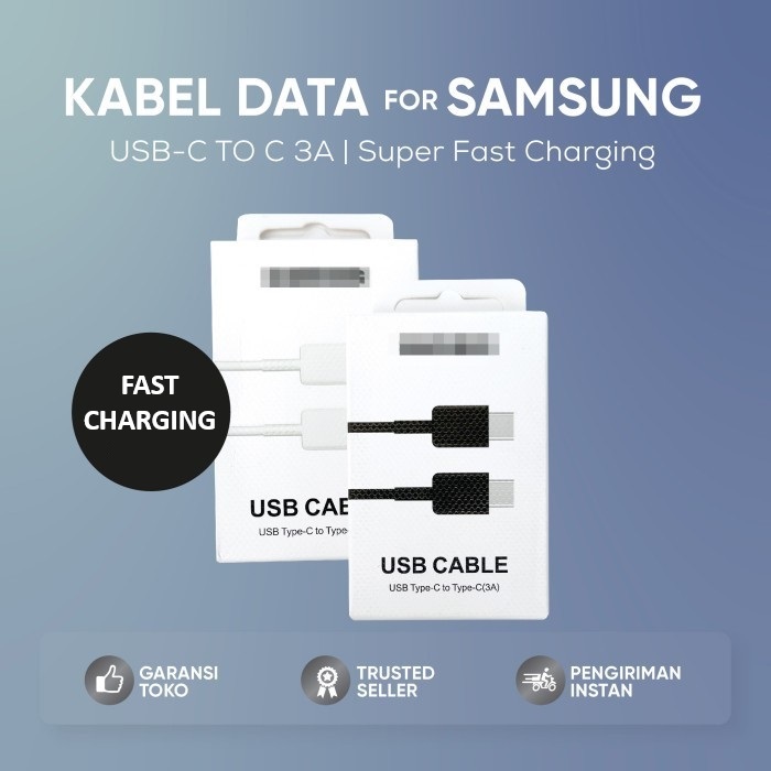 Jual Kabel Data / Cable Data Type C to Type C Fast Charging 1 Meter ...