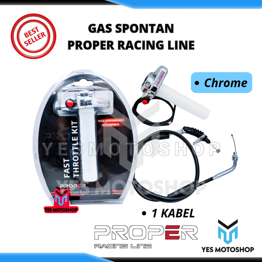 Jual GAS SPONTAN PROPER RACING LINE + TOMBOL STARTER UNIVERSAL MOTOR ...