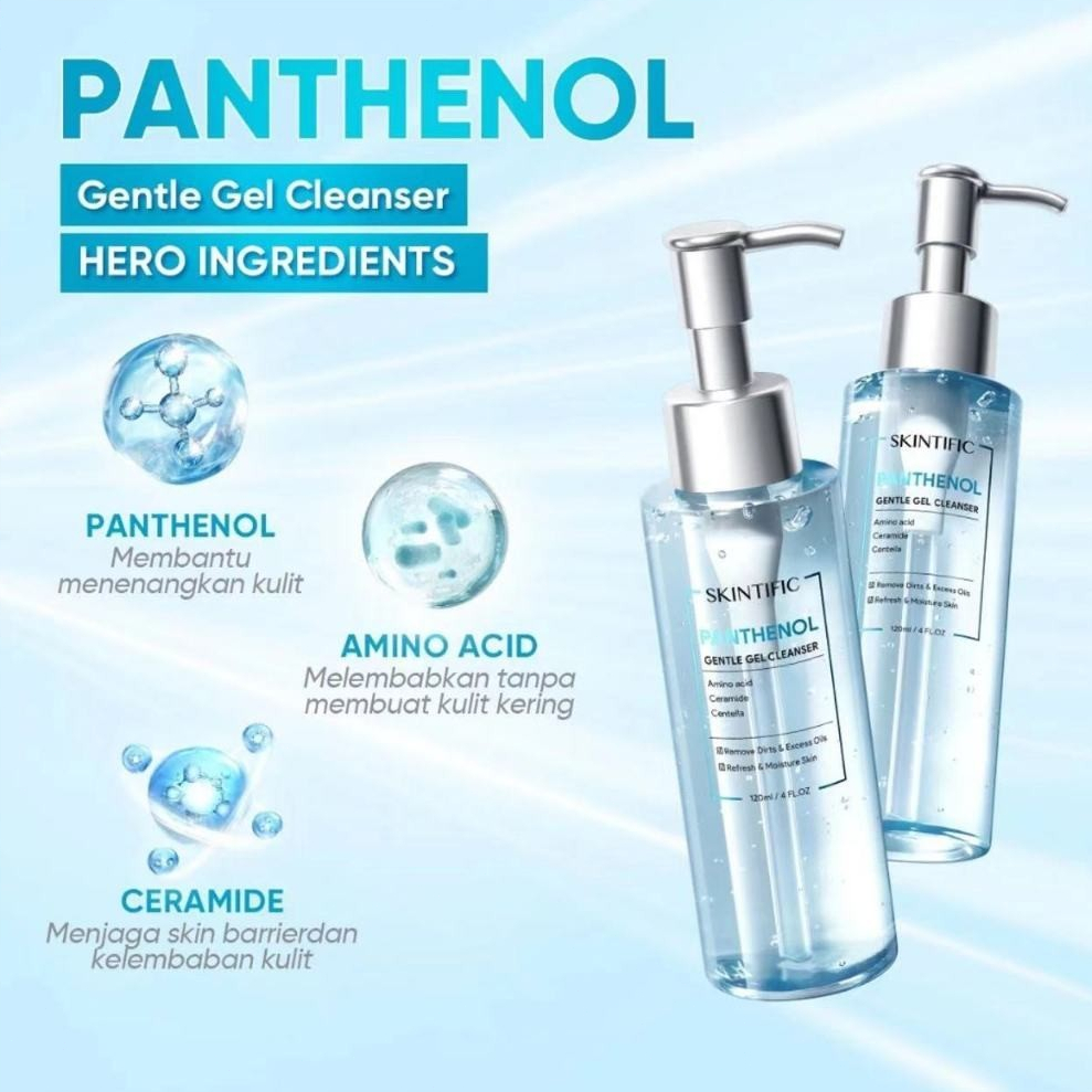 Jual SKINTIFIC Panthenol Gentle Gel Cleanser 120ML Exfoliating ...