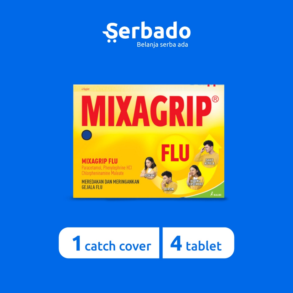 Jual Mixagrip Flu Kemasan Catch Cover (isi 4 tablet) | Shopee Indonesia