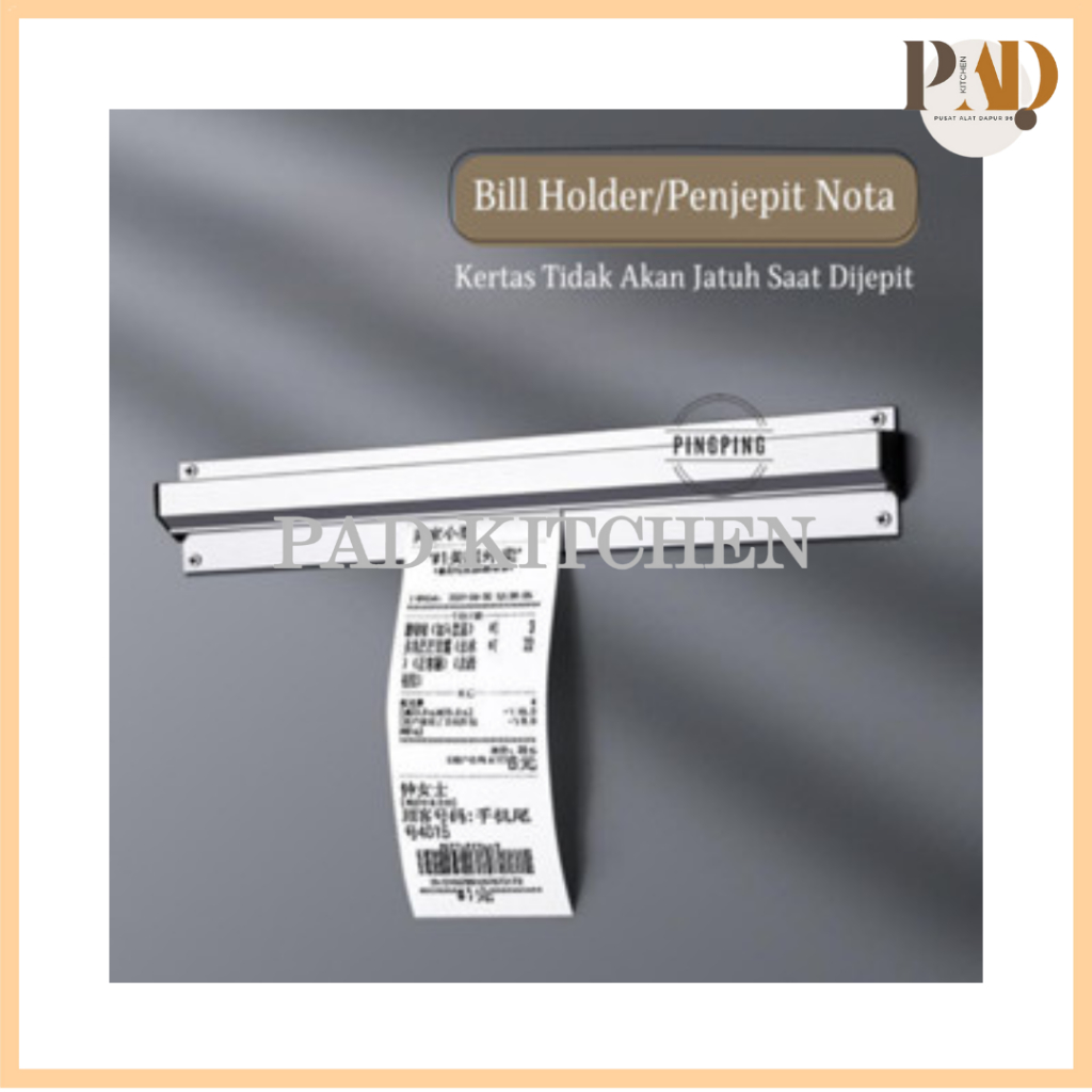 Jual PAD Bill Holder/ Receipt Holder/ Capitan Nota Stainless ...