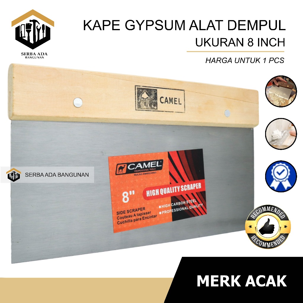 Jual Kape gipsum gypsum 8 inch CAMEL Kape Gipsum 6 Inch | Kapi Gypsum 8 Inch | Side Scrapper 8 ...