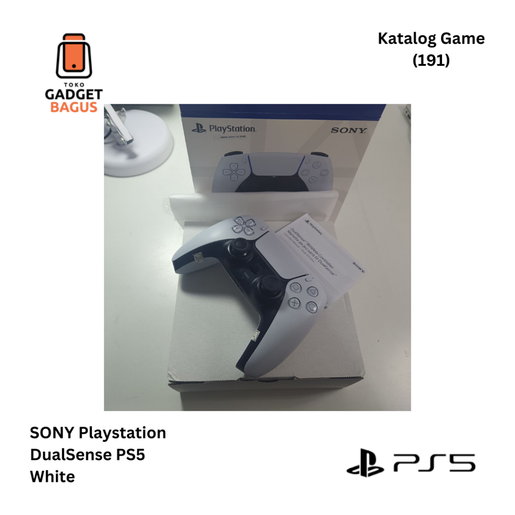 Jual 191 - SONY Playstation DualSense PS5 White Garansi Resmi Indonesia 2nd Fullset Original ...