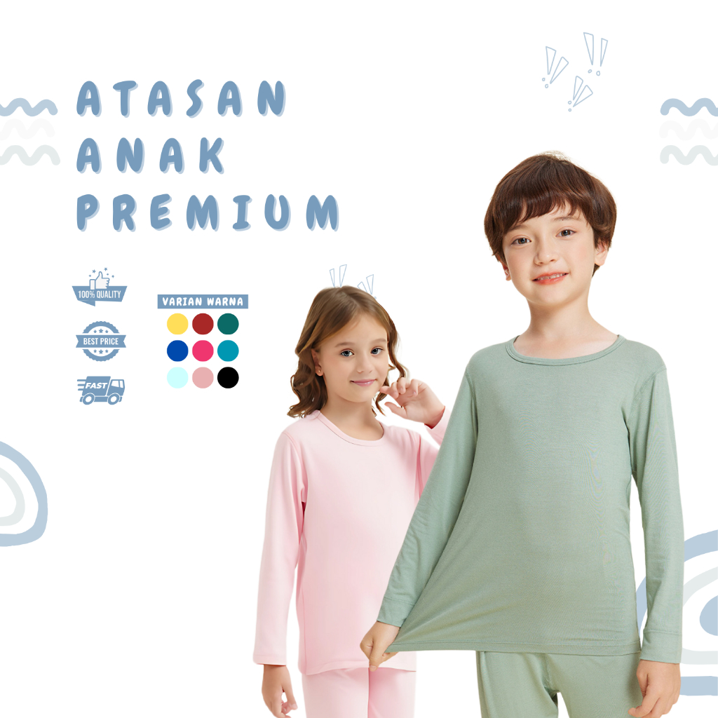 Jual Manset Anak Perempuan Lengan Panjang Unisex Usia 2-15 Tahun Bahan ...