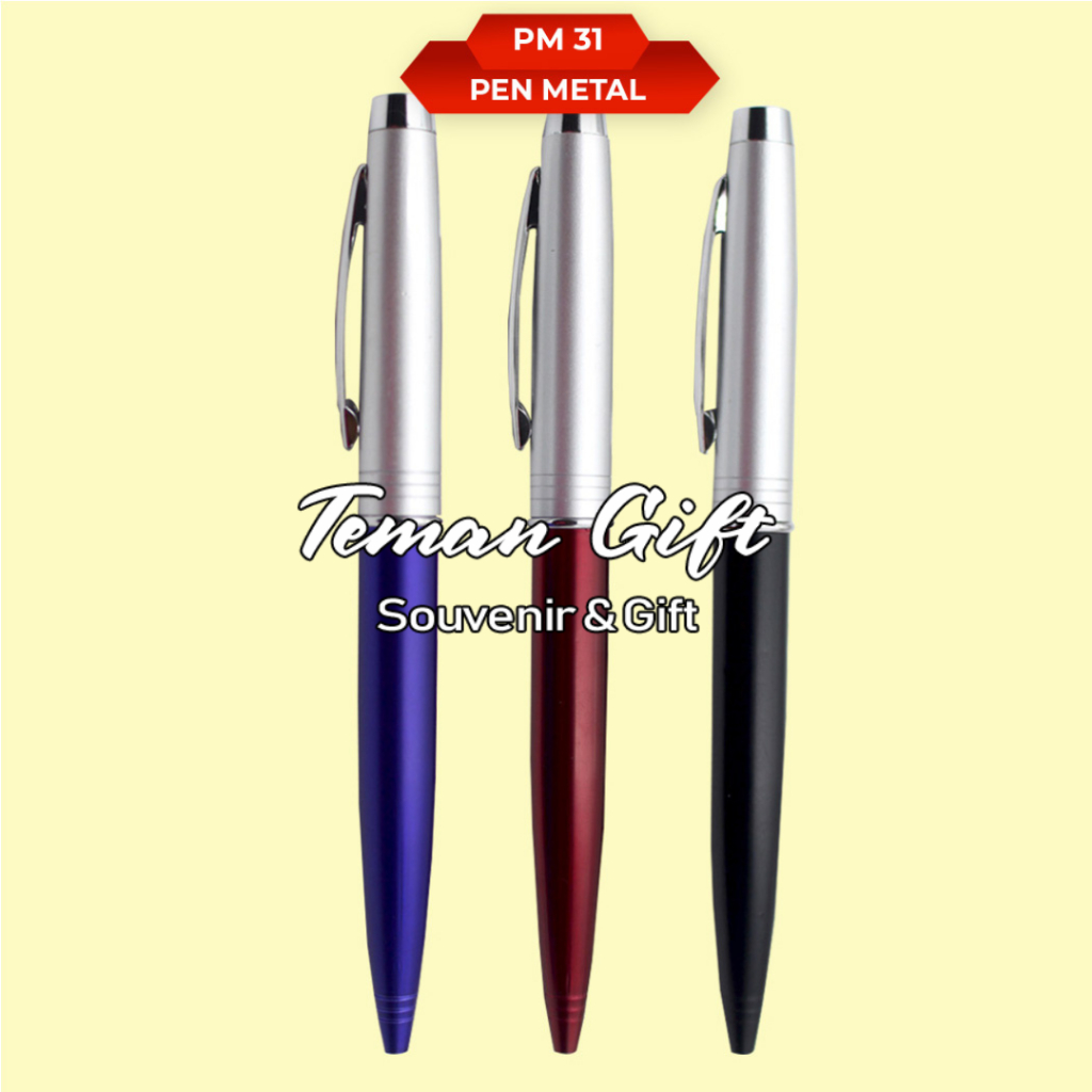 Jual Pen Metal Pulpen Stainless Besi Custom Grafir Logo Nama Ballpoint ...