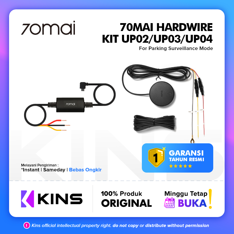 Jual 70mai Hardwire Kit UP03 / UP02 / UP04 70mai Hardwire Kit Untuk Parking Monitor Dash Cam ...