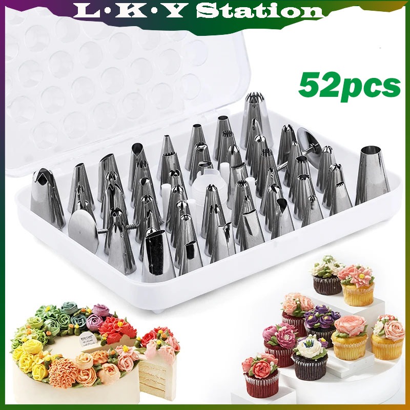 Jual 52pcs Spuit Kue Import Set Spuit Mawar Alat Penghias Dekorasi ...