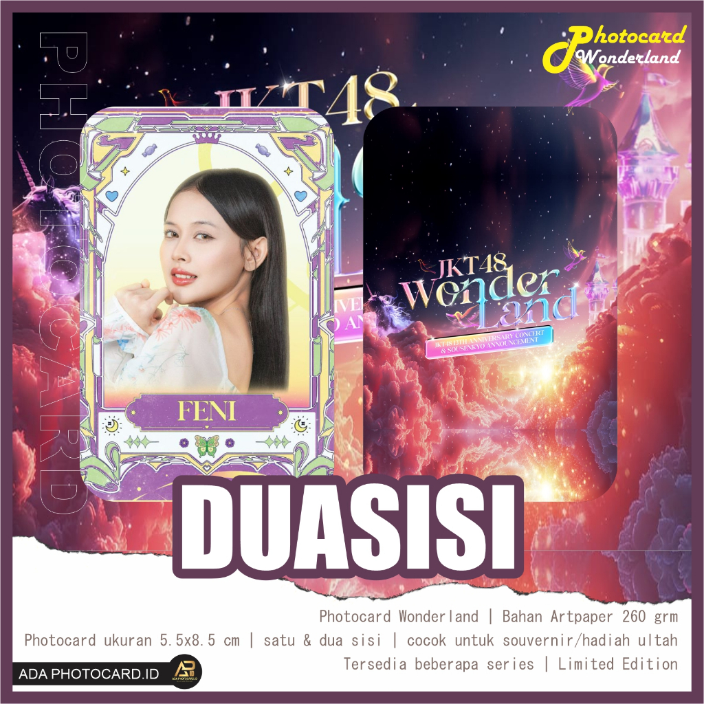 Jual Photocard JKT48 Duasisi Edisi Wonder Land (Spesial Aniversary ke-13) isi 50 Pcs Unofficial ...