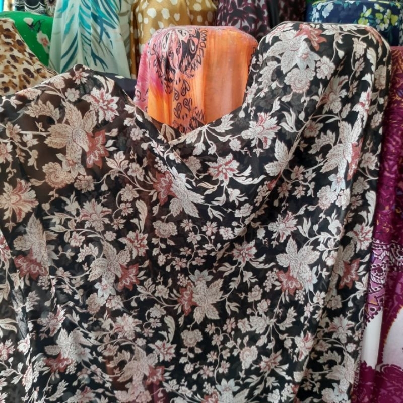 Jual kain sifon motif | Harga/0,5 m | kain sifon meteran | kain chiffon ...