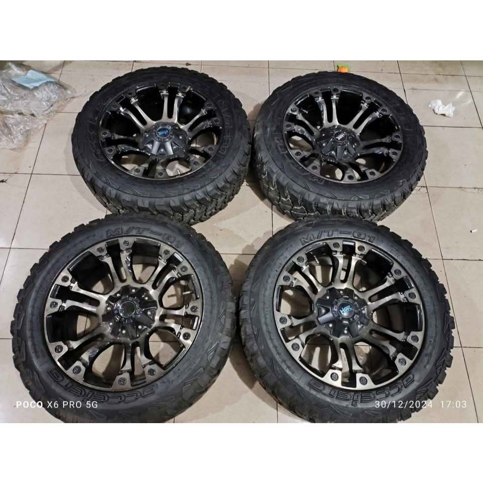 Jual VELG MOBIL BEKAS HSR LUMBIS RING 20 LEBAR 9 PCD 6X139 ET 15 BLK/BRZ + BAN ACC 275 55 R20 ...