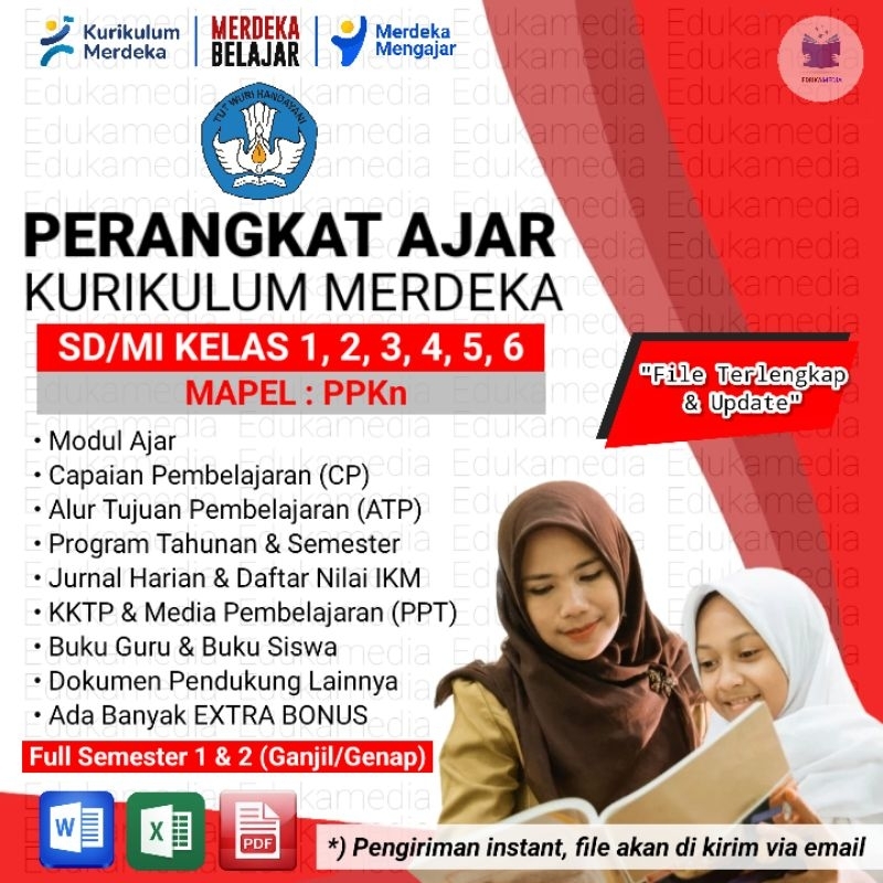 Jual PERANGKAT AJAR IKM PPKn SD/MI KELAS 1, 2, 3, 4, 5, 6 KURIKULUM MERDEKA 2024/2025 | Shopee ...