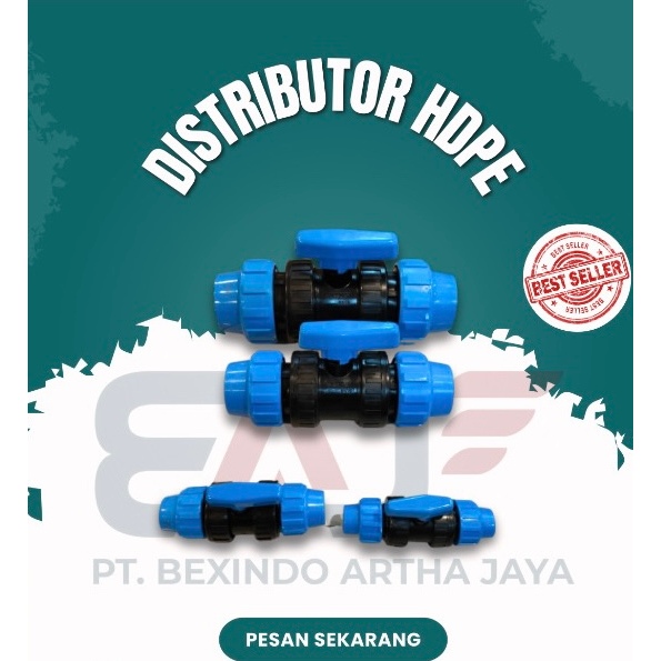 Jual Ball Valve Hdpe Compression 40mm - Ball valve hdpe 1 1/4 inch | Shopee Indonesia