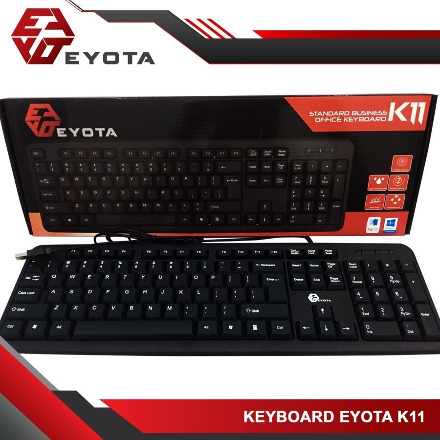 Jual Keyboard Usb standard eyota wired for Pc Computer-Laptop K11 ...