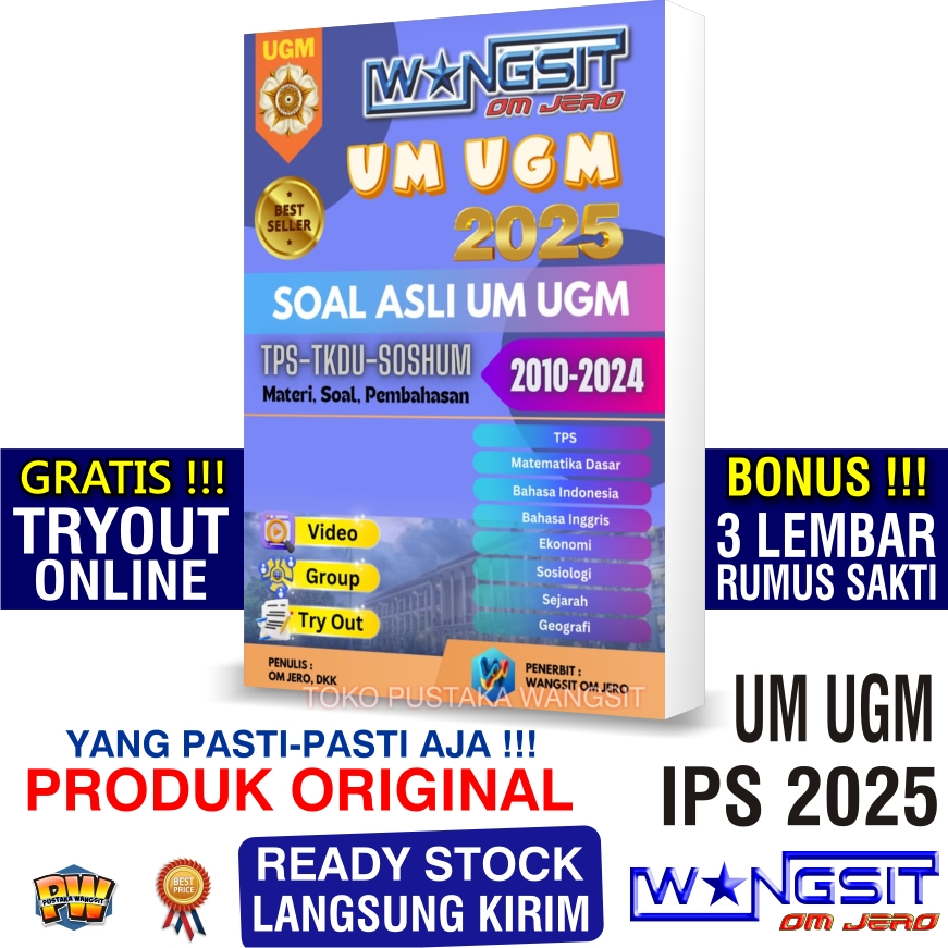 Jual Buku Wangsit Om Jero UTBK SNBT UM UGM TPS TKDU SOSHUM Program IPS 2025 | Shopee Indonesia