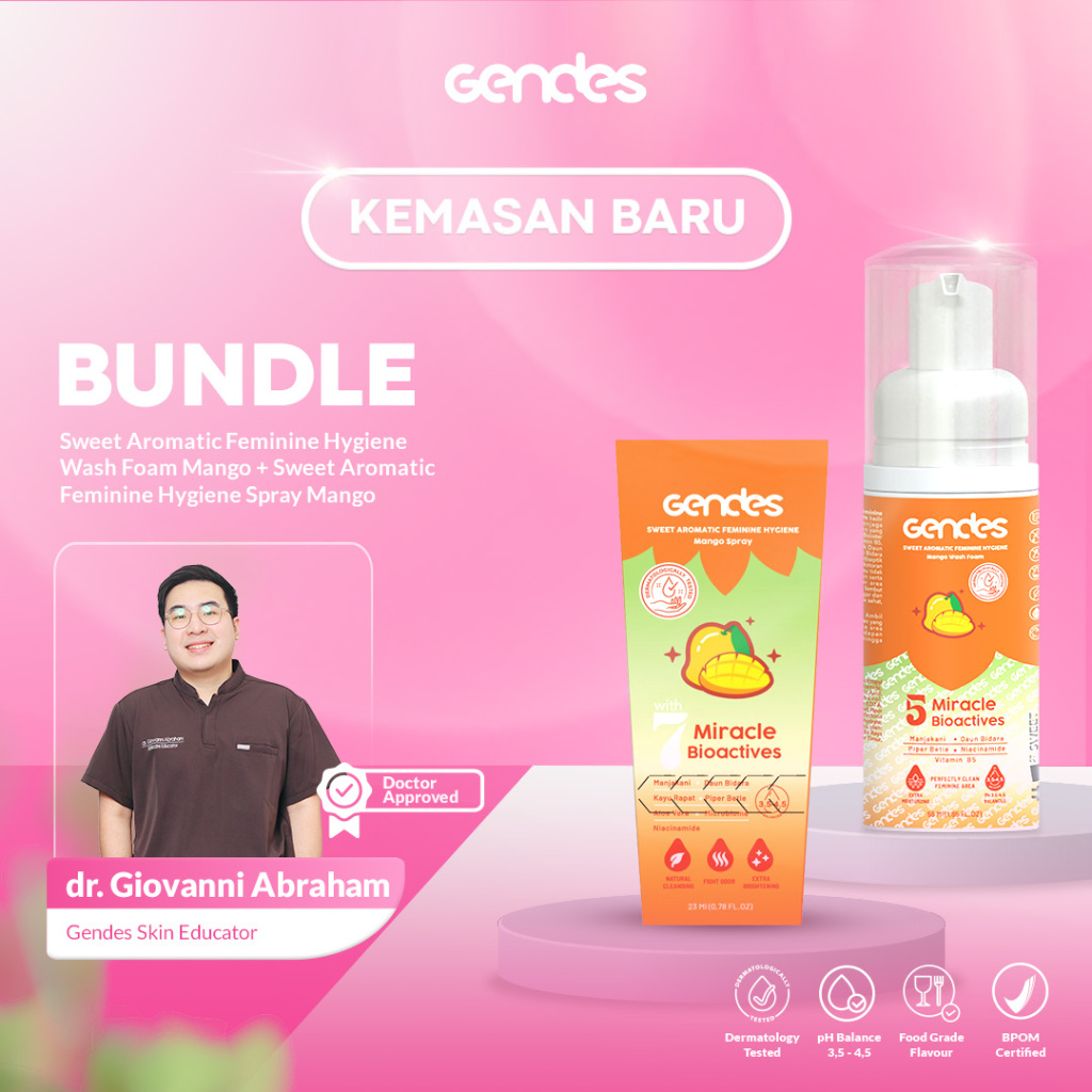 Jual Gendes Paket Promo Bundling Feminine Wash Foam Mango dan Sweet ...