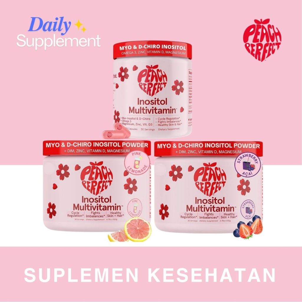 Jual Peach Perfect Inositol Multivitamin Capsules – Myo-Inositol & D ...