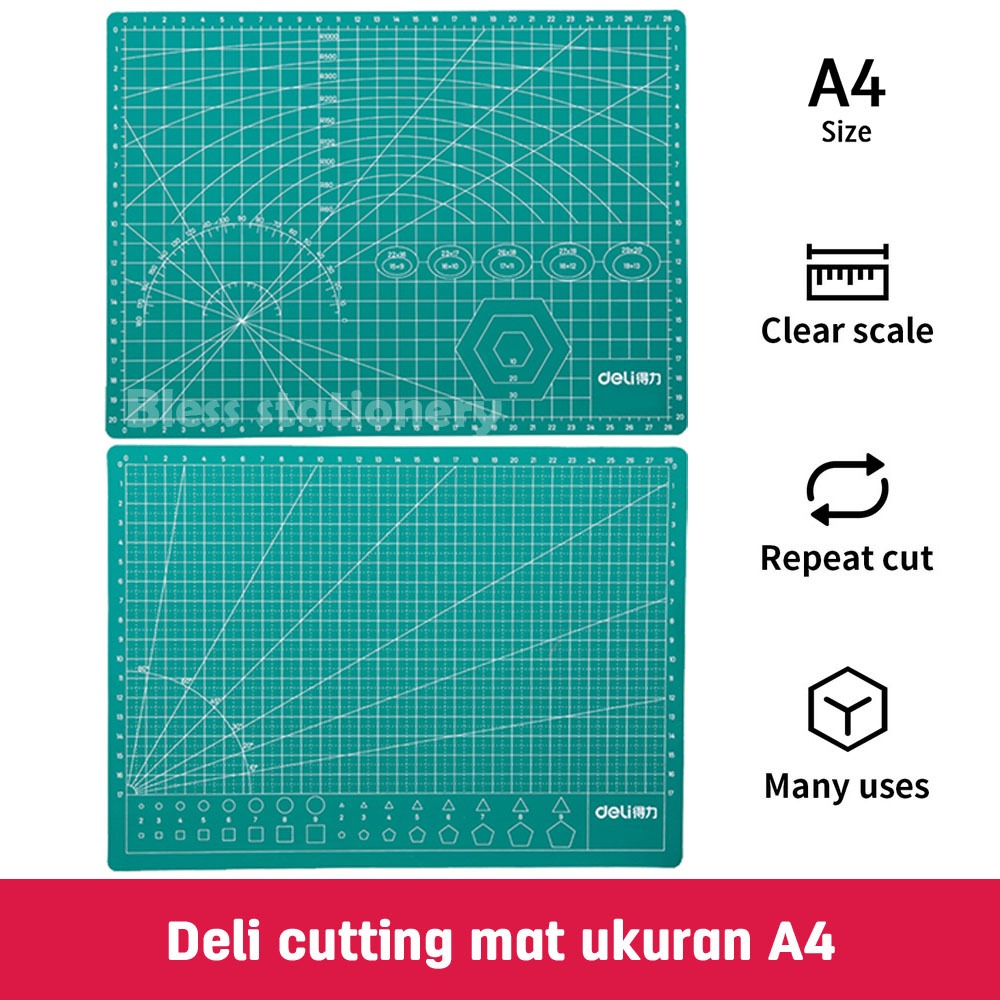 Jual Deli Alas Potong Kertas A4 Cutting Mat Alas Gundam Gunpla Alas cutter Alas potong untuk ...