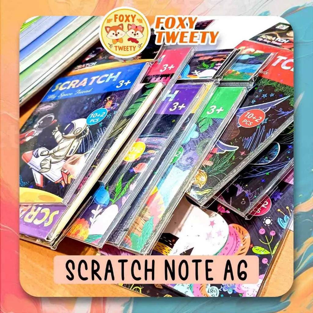 Jual (Live) Buku Magic Scratch Book A6 Isi 10+2 Polosan Dengan Berbagai ...