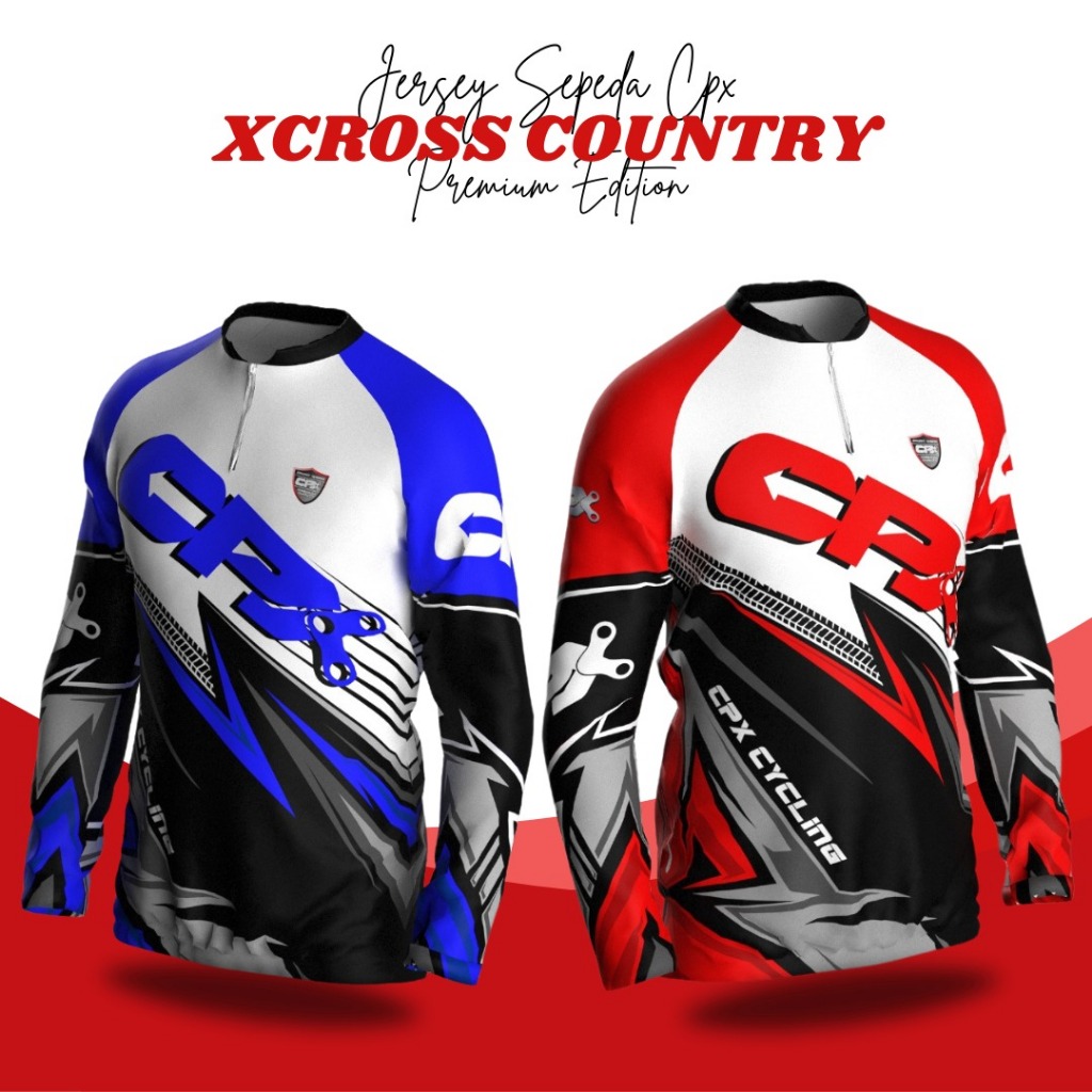 Jual CPXSPORT Baju Jersey Cross motocross Sepeda Pria Kaos Gowes Mtb ...