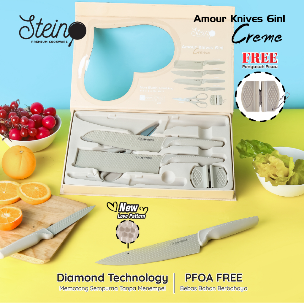 Jual Diamond Amour Knives 6in1 - Pisau Set Stein | Shopee Indonesia
