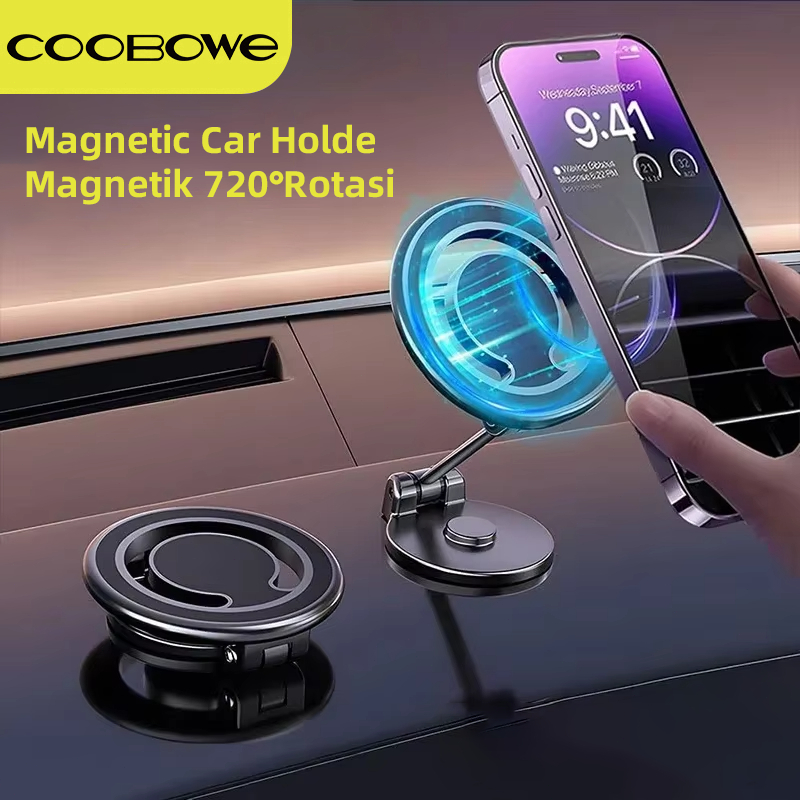 Jual COOBOWE D33 Magnetik Car Holder 360° Rotation Magsafe holder Hp ...