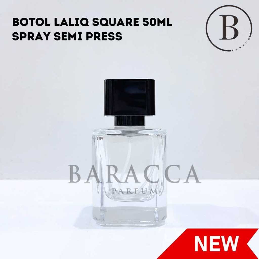 Jual Botol Parfum Laliq Square 50ML Semi Press - Botol Parfum Kosong ...