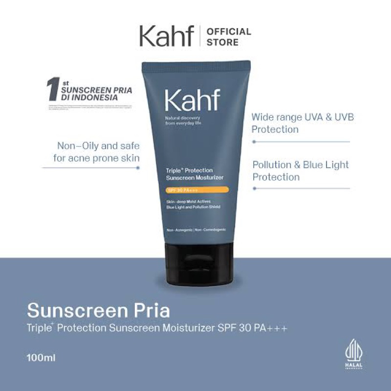 Jual kahf sunscreen triple protection - kahf sunscreen moisturizer ...
