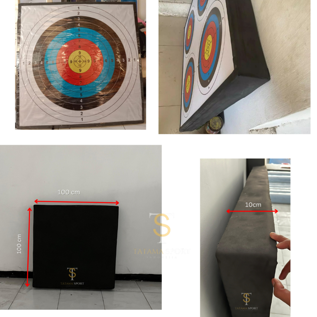 Jual Bantalan Panah ukuran 100 x 100 cm Tebal 10cm Target Sasaran ...