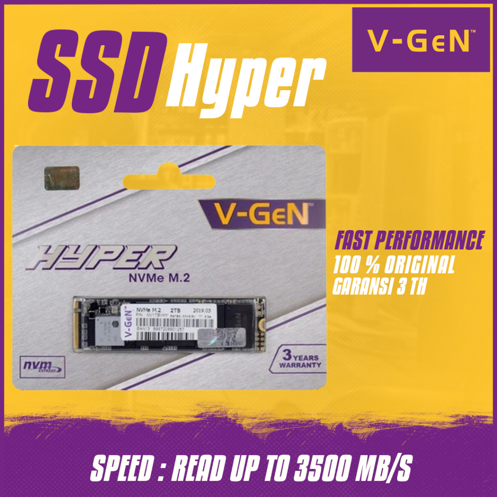 Jual SSD VGEN M2 NVme 512GB Hyper - SSD M.2 NVme 512 GB 2280 PCIe Hyper ...