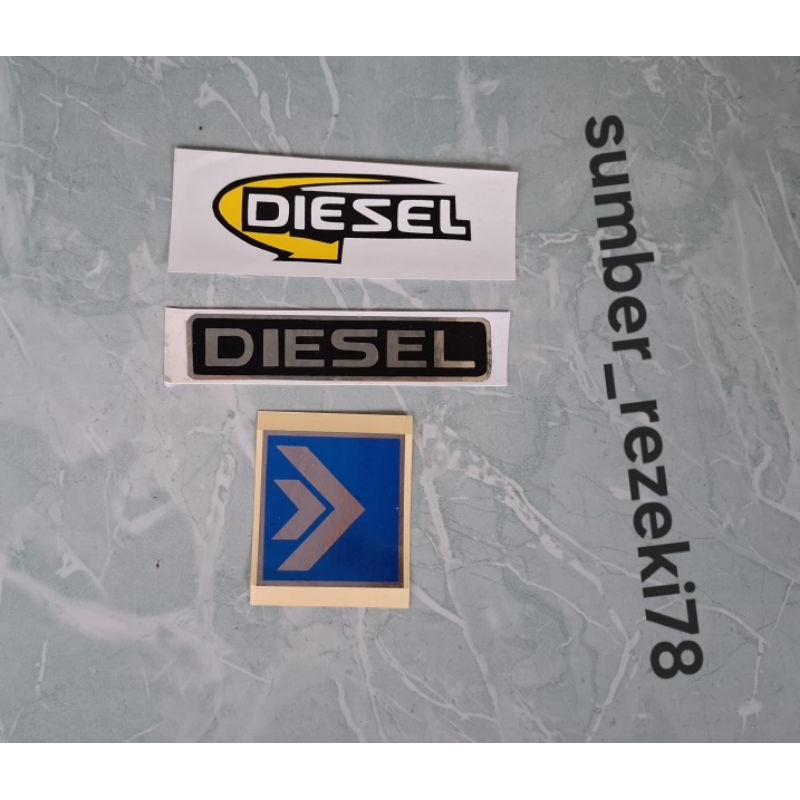 Jual sticker stiker diesel kuning .hitam,/stiker Isuzu panther kopral ...