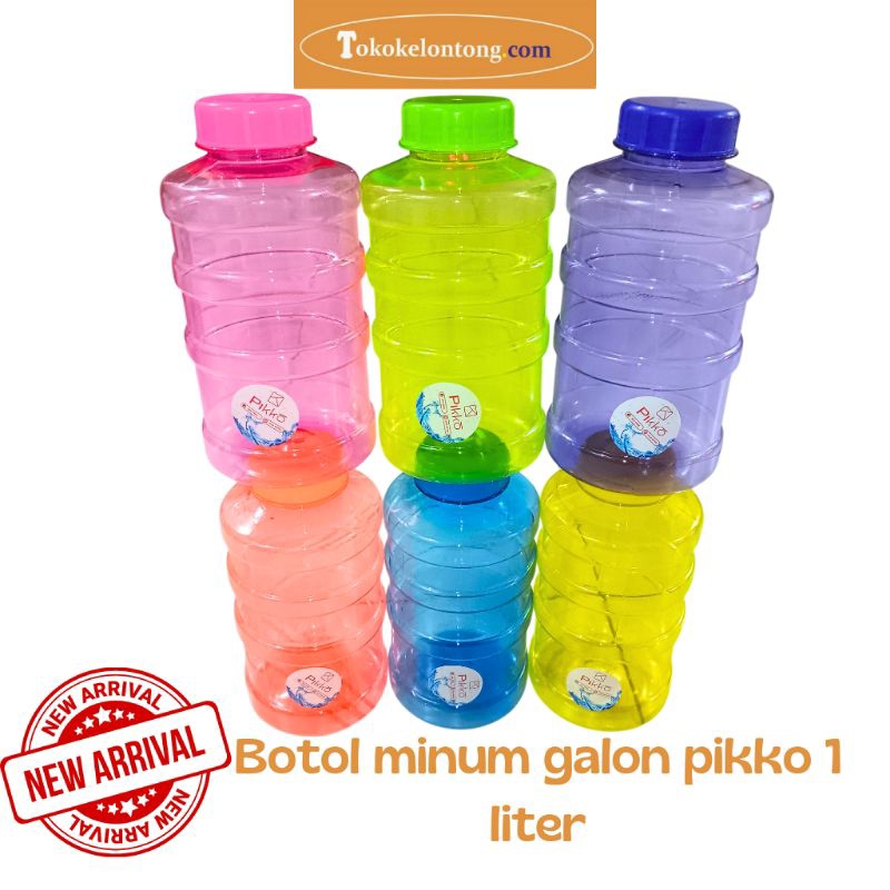 Jual Botol minum galon 1 liter pikko BPA Free/botol minum plastik model ...