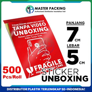 Jual Stiker Wajib Video Unboxing Sticker Fragile Unboxing 500pcs Per ...