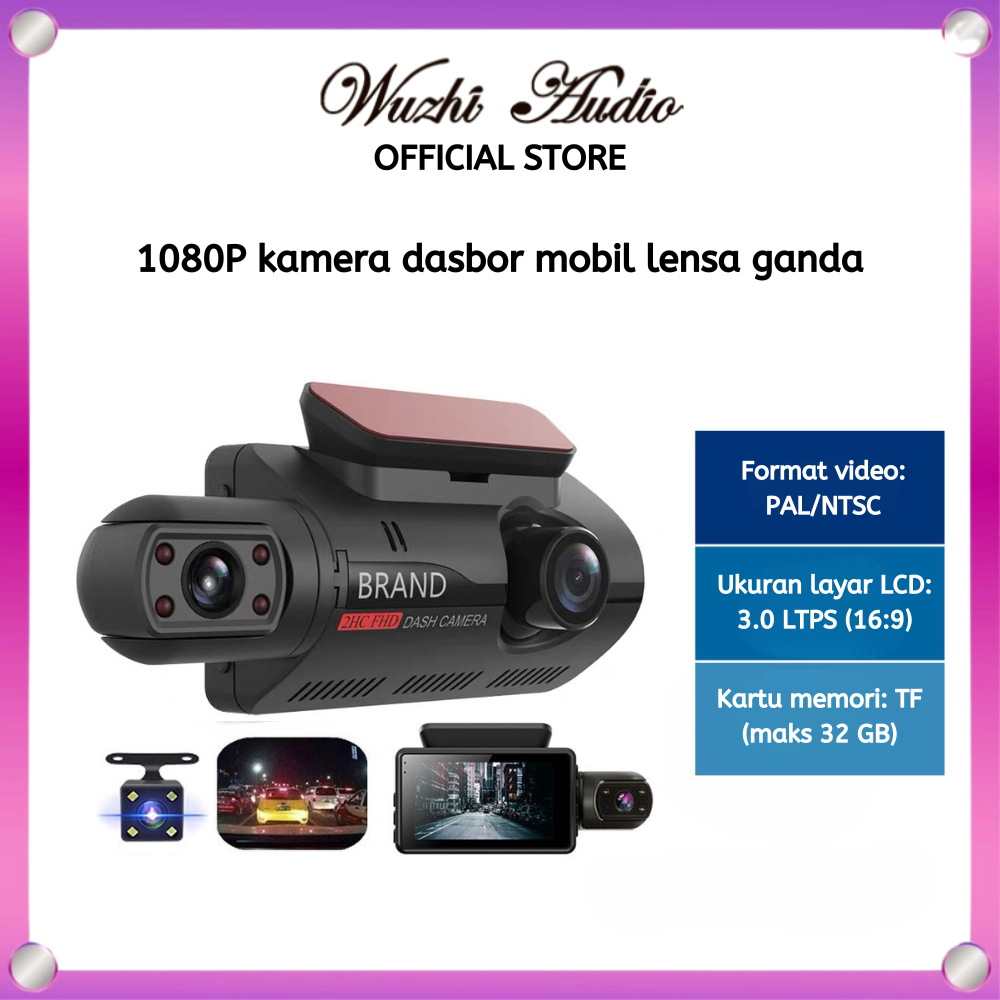 Jual hot deals 1080p fhd car dash cam vehicle blackbox dvr dual lens ...