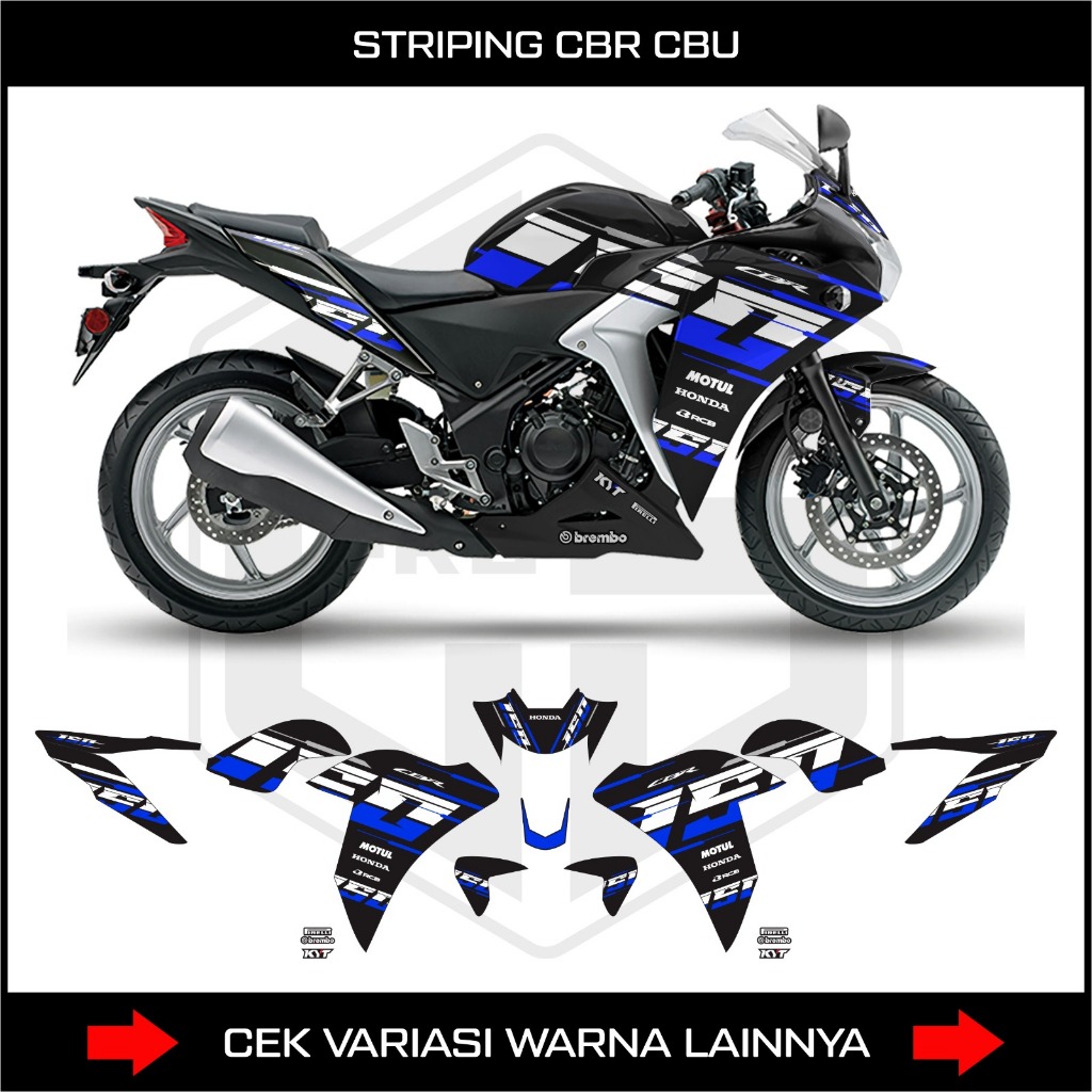 Jual STIKER STRIPING CBR CBU / CBR THAILAND / STICKER DECALS MOTORCYCLE ...