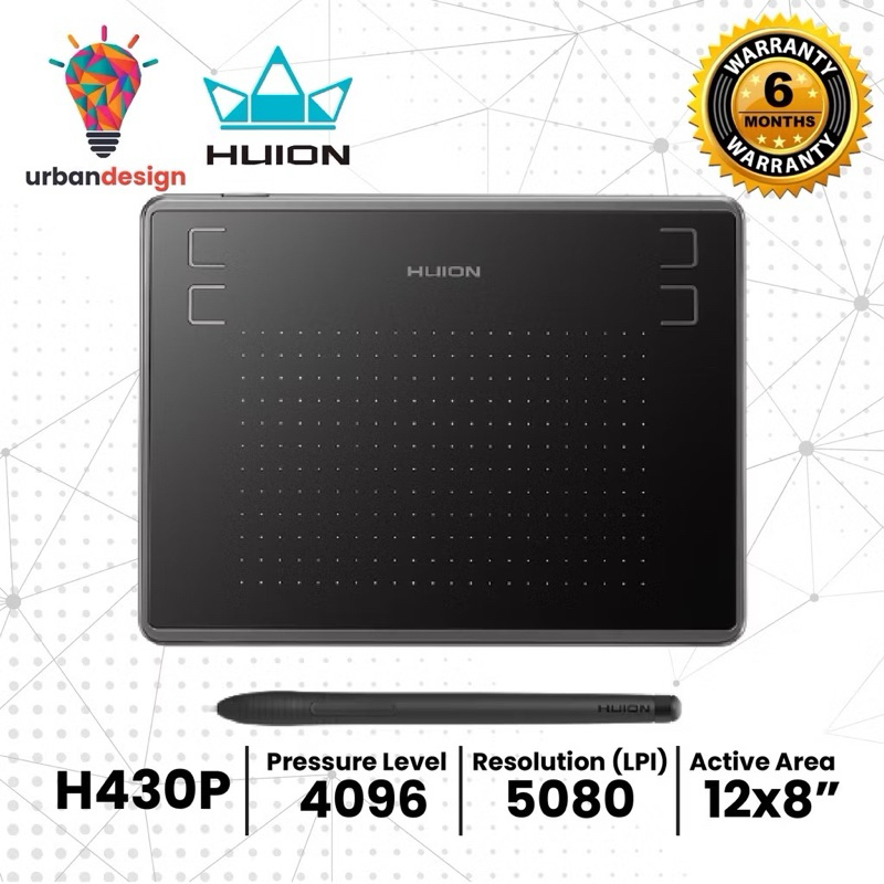 Jual huion pen tablet H430P | Shopee Indonesia