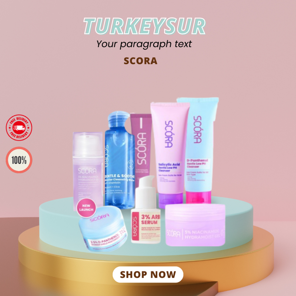Jual SCORA Paket Moisturizer 5% Niacinamide Hydramoist Gel 100 ml / 1% ...