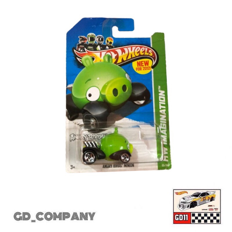 Jual Hot wheels angry bird minions pig green (free protektor) | Shopee ...