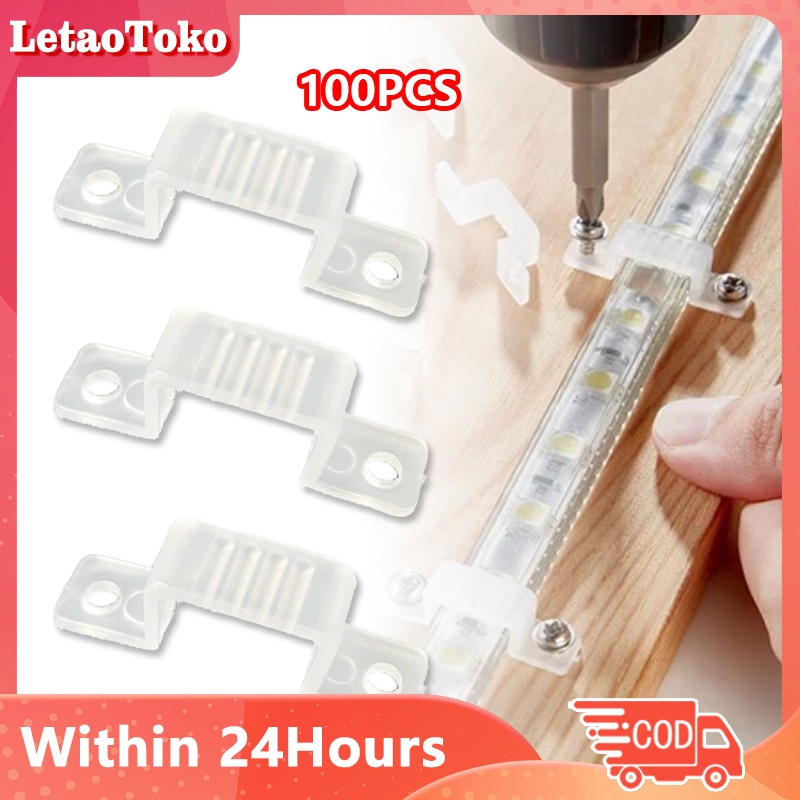 Jual 100pcs Klip led strip，Clip strip lampu led，Klip plastik strip ...