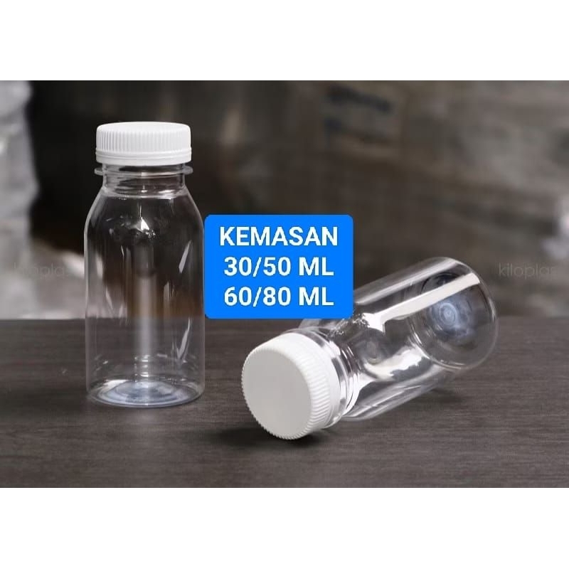 Jual BOTOL POLOS KOSONG TANPA STIKER AIR ZAMZAM 30/50 ML , 60/80 ML ISI ...