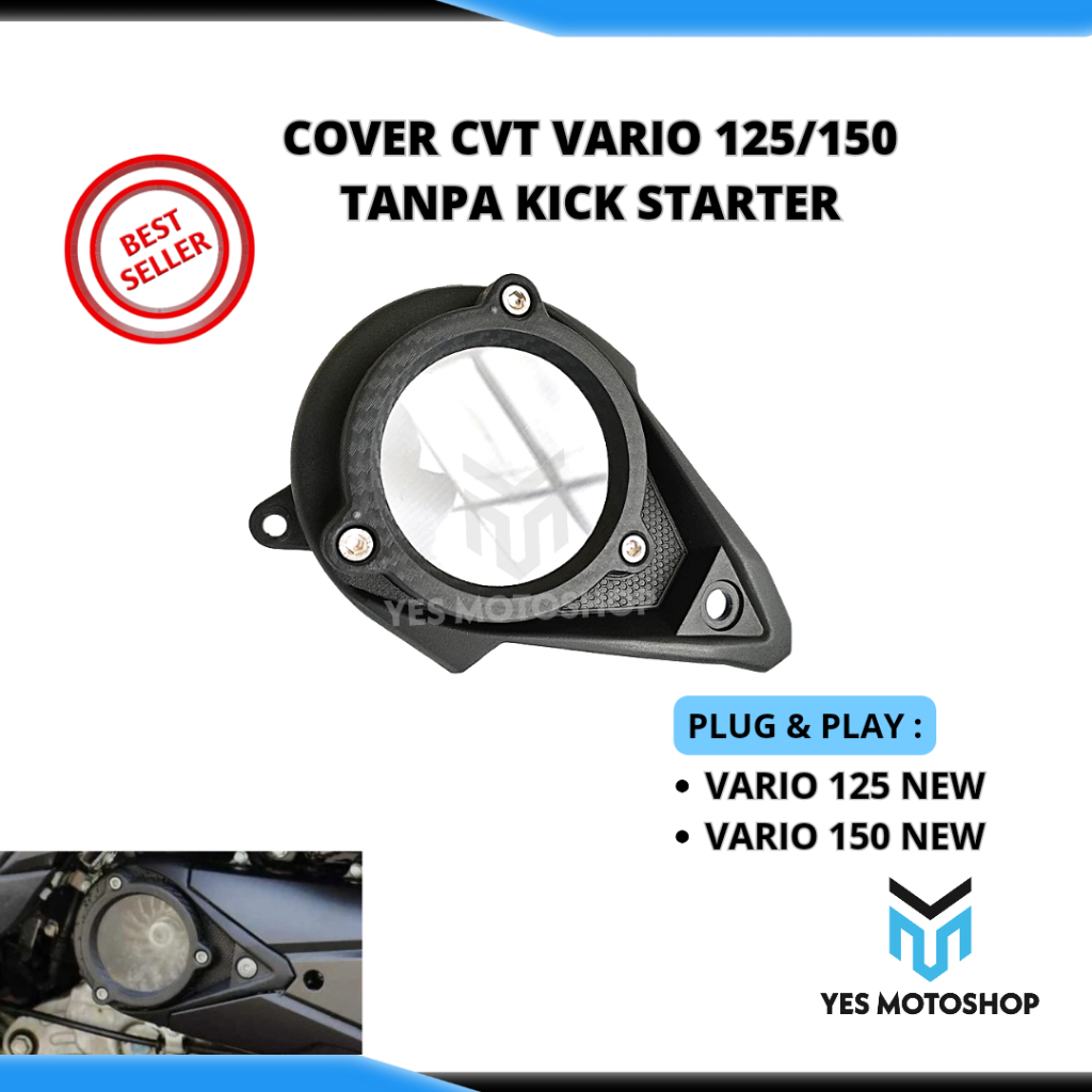 Jual AIR DUCT COVER CVT TRANSPARAN ALL NEW VARIO 125 VARIO 150 LED 100% ...