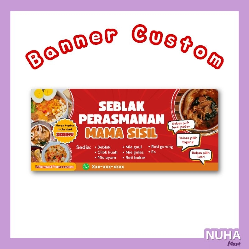Jual Banner Custom Spanduk Usaha | Shopee Indonesia