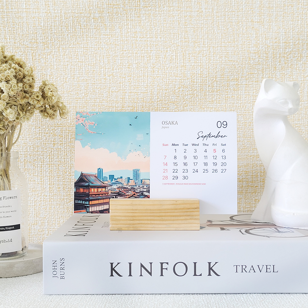 Jual KALENDER MEJA 2025 ESTETIK DUDUKAN KAYU CITIES KOTA | Shopee Indonesia